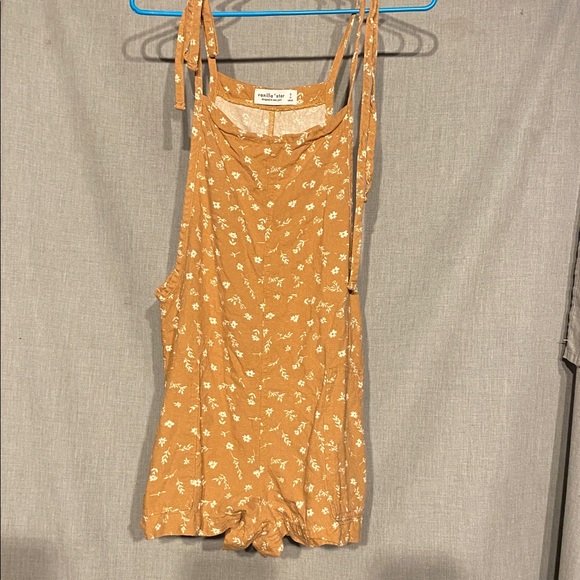 Vanilla Star | Pants & Jumpsuits | Vanilla Star Mustard Floral Romper ...